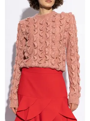 Moschino Plaque Sweater - Pink
