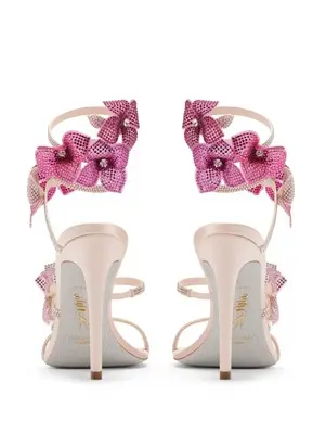 Rene Caovilla 105mm Floriane Sandals - Pink