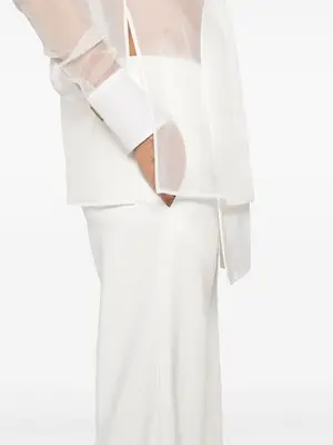GENNY Wide-leg Trousers - Neutrals
