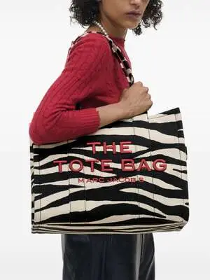 Marc Jacobs Zebra-print Tote Bag - Black