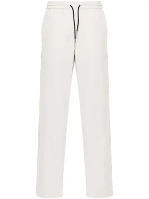 Sease Tapered Cotton-linen Blend Trousers - Grey