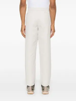 Sease Tapered Cotton-linen Blend Trousers - Grey
