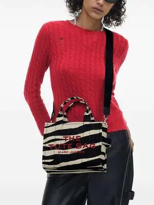 Marc Jacobs Zebra-print Tote Bag - Black