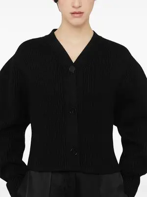 JIL SANDER Buttoned Cardigan - Black