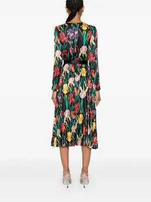 NISSA Floral-print Midi Dress