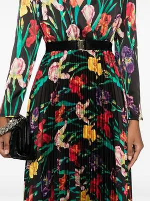 NISSA Floral-print Midi Dress