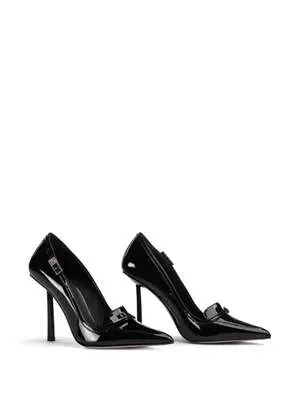 LE SILLA Morgana Patent-leather Pumps - Black