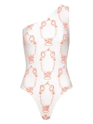 Agua Bendita Remedios Florero One-piece Swimsuit - White