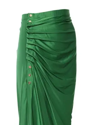 Rabanne Draped Detail Skirt - Green