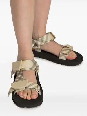 Burberry Check Trek Double-strap Sandals