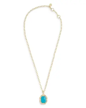 ANABEL ARAM Anabel Aram Bamboo Stone Necklace Blue/gold
