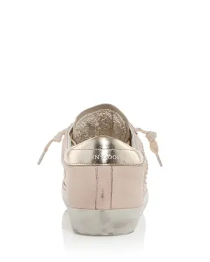 GOLDEN GOOSE Super-star Low Top Sneakers - Light Pink