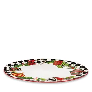 MACKENZIE-CHILDS Deck The Halls Serving Platter - Multi
