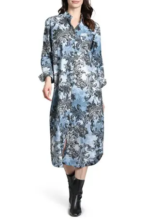 Blue Floral Print