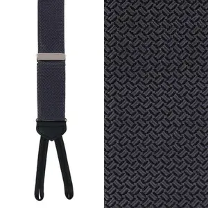Trafalgar Trafalgar Monte Bello Interlocked Silk Suspenders Graphite