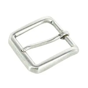 Trafalgar 35mm Square Harness Belt Buckle - Silver