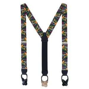 Trafalgar Jungle Parrot Silk Suspenders - Multiple