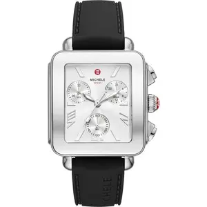 Michele Deco Sport Chronograph Watch - Silver