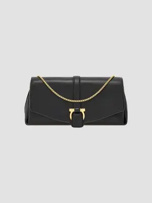 FERRAGAMO New Line Leather Shoulder Bag