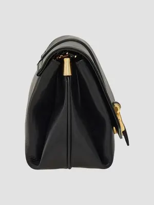 FERRAGAMO New Line Leather Shoulder Bag