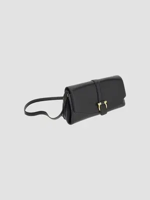 FERRAGAMO New Line Leather Shoulder Bag