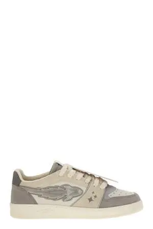 ENTERPRISE JAPAN Egg Rocket Leather Sneakers - Grey