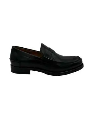 ZANONI Leather Loafers - Black