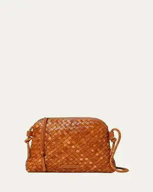 LOEFFLER RANDALL Mallory Woven Leather Crossbody Bag - Timber Woven