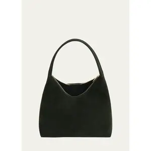 MANSUR GAVRIEL Candy Zip Suede Hobo Bag - Brown