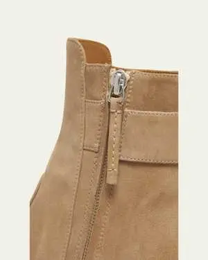 ROGER VIVIER Tres Vivier Buckle Ankle Booties - Brown