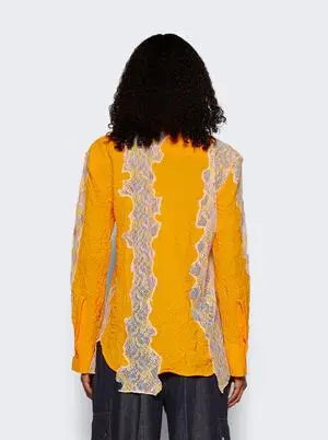 Christopher Esber Crimped Lace Shirt