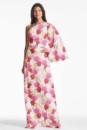 Sachin & Babi Keely One-shoulder Gown - Campo Di Fiore