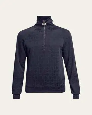 Givenchy Givenchy 2G Half-Zip Track Shirt - Dark Blue