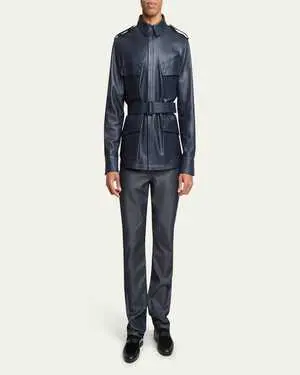Givenchy Leather Safari Jacket