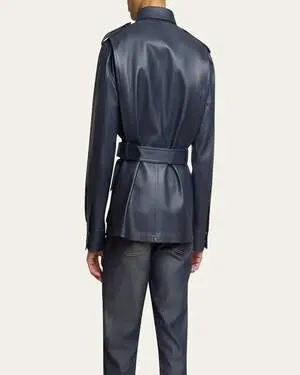Givenchy Leather Safari Jacket