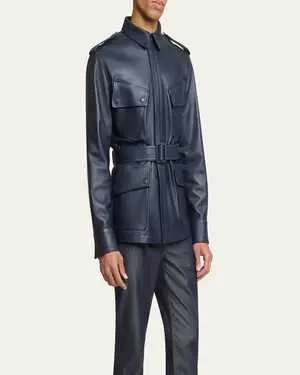 Givenchy Leather Safari Jacket