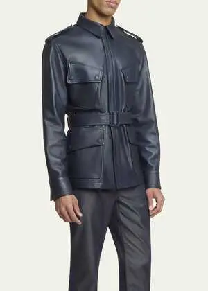 Givenchy Leather Safari Jacket