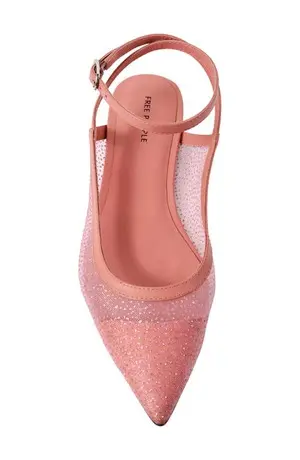 Free People Jules Glitter Mesh Flats