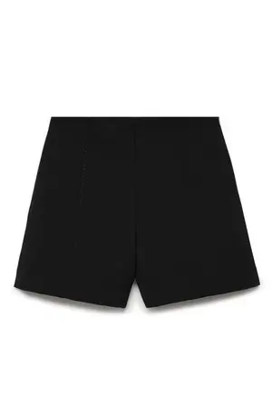 Mango Mid-rise Straight Leg Shorts
