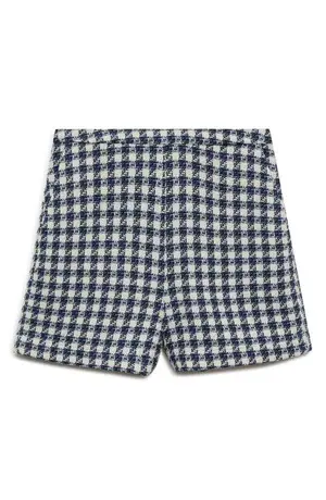 Mango Houndstooth Shorts