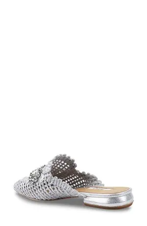 ZIGI Isabelle Crystal Bit Mule - Silver