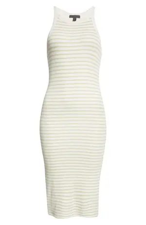 ATM Anthony Thomas Melillo Stripe Rib Tank Dress
