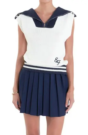 English Factory Sports Club Half Zip Sweater