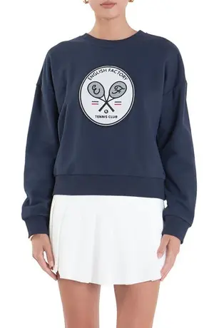 English Factory Sports Club Embroidered Sweatshirt