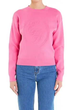 English Factory Monogram Crewneck Sweater