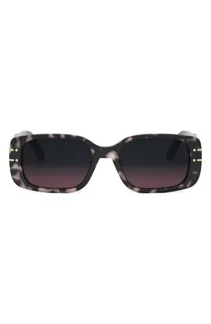 Dior Signature S12i Rectangular Sunglasses - Havana/other/gradient Brown