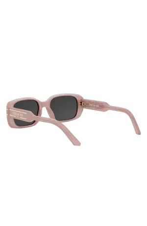 Dior Signature S12i Rectangular Sunglasses - Shiny Pink/smoke
