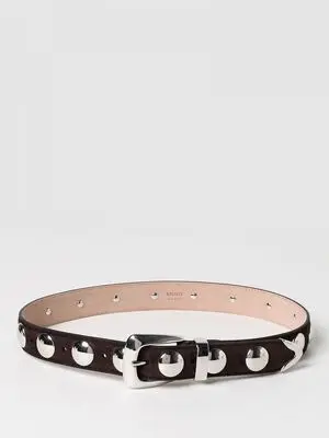 Khaite Studded Leather Belt - Brown
