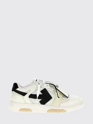 Off-White Out Of Office Leather And Mesh Sneakers - White 1