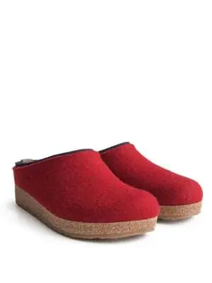 Haflinger Grizzly Kris Clog In Paprika - Red